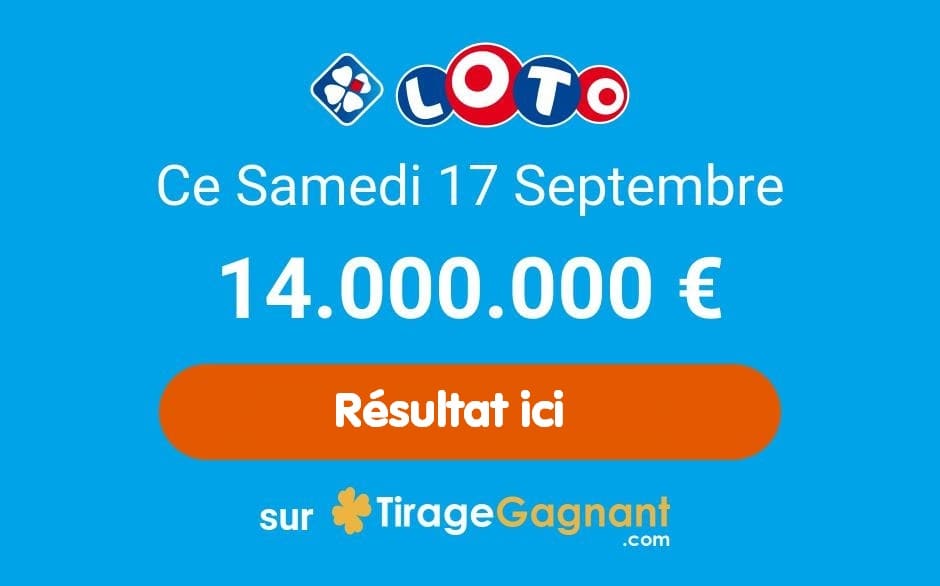 R sultat Loto FDJ Ce Samedi 17 Septembre 2022 Avez vous Gagn Le Gros R sultat Loto FDJ Ce Samedi 17 Septembre 2022 Avez vous Gagn Le Gros