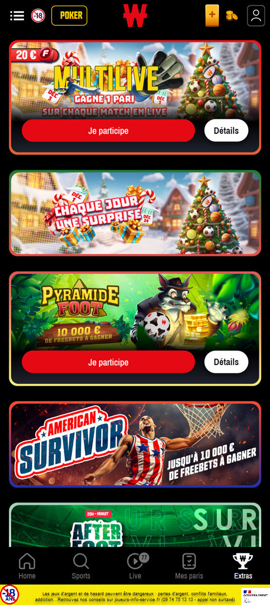 Code promo Winamax ️ bonus de 100€ offert | Décembre 2023