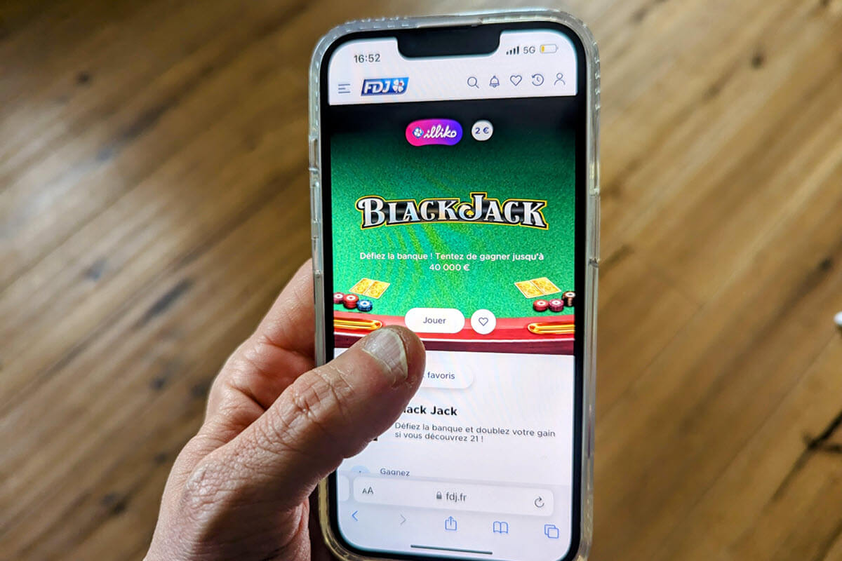 FDJ : deux gagnants à 40 000€ au jeu BlackJack en France