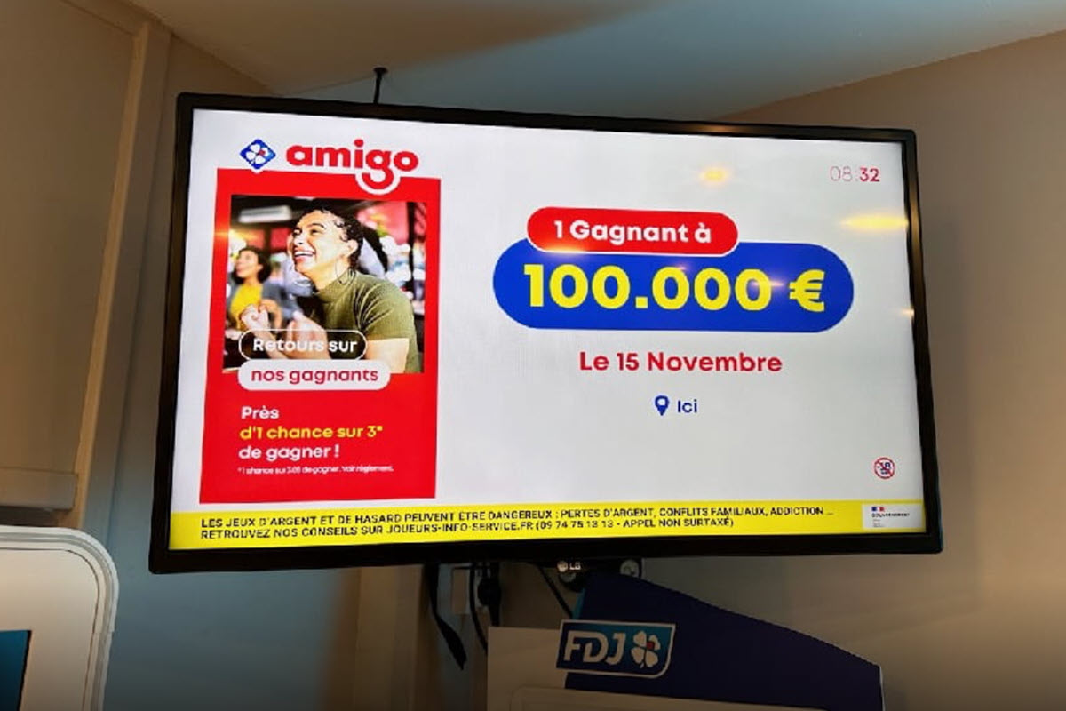 Amigo FDJ : à Compiègne, un joueur remporte le gros lot de 100 000€