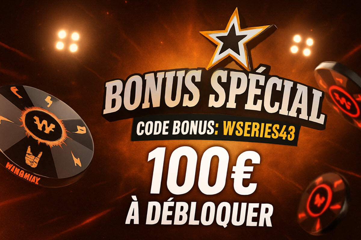 Code promo Winamax ️ WSERIES43 - jusqu'à 100€ bonus | Septembre 2025